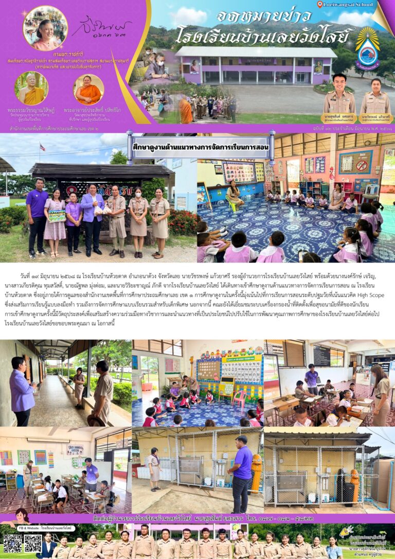 ฉบับที่ 12 ประจำเดือน มิถุนายน พ.ศ. 2568 – โรงเรียนบ้านเลยวังไสย์ อำเภอภูหลวง จังหวัดเลย